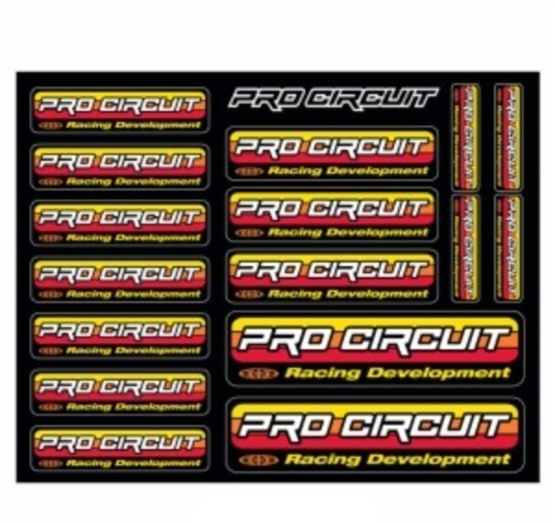 Planche de stickers PRO CIRCUIT logo original